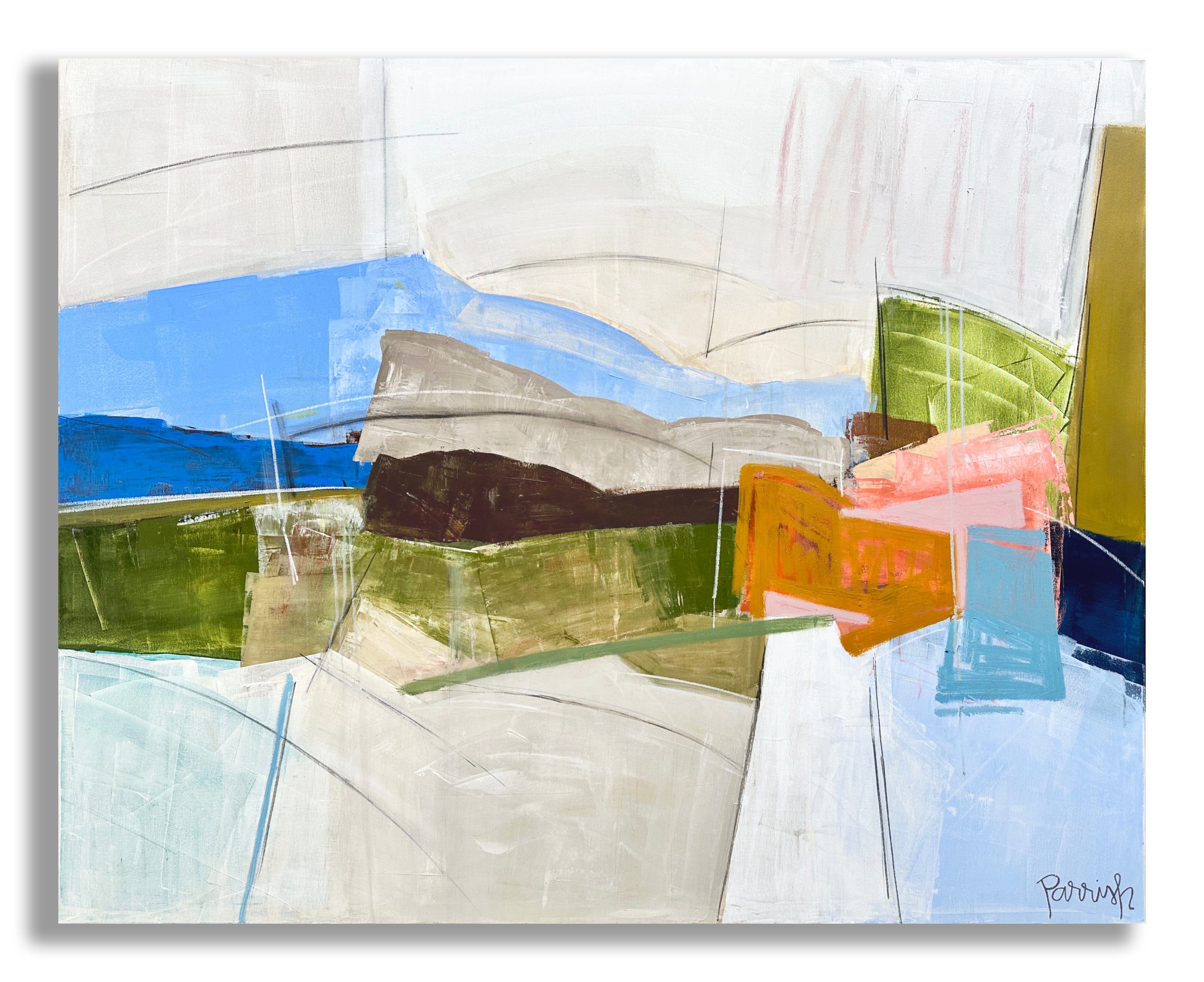 Along the Mediterranean - 60x48" – Parrish Hoag Art