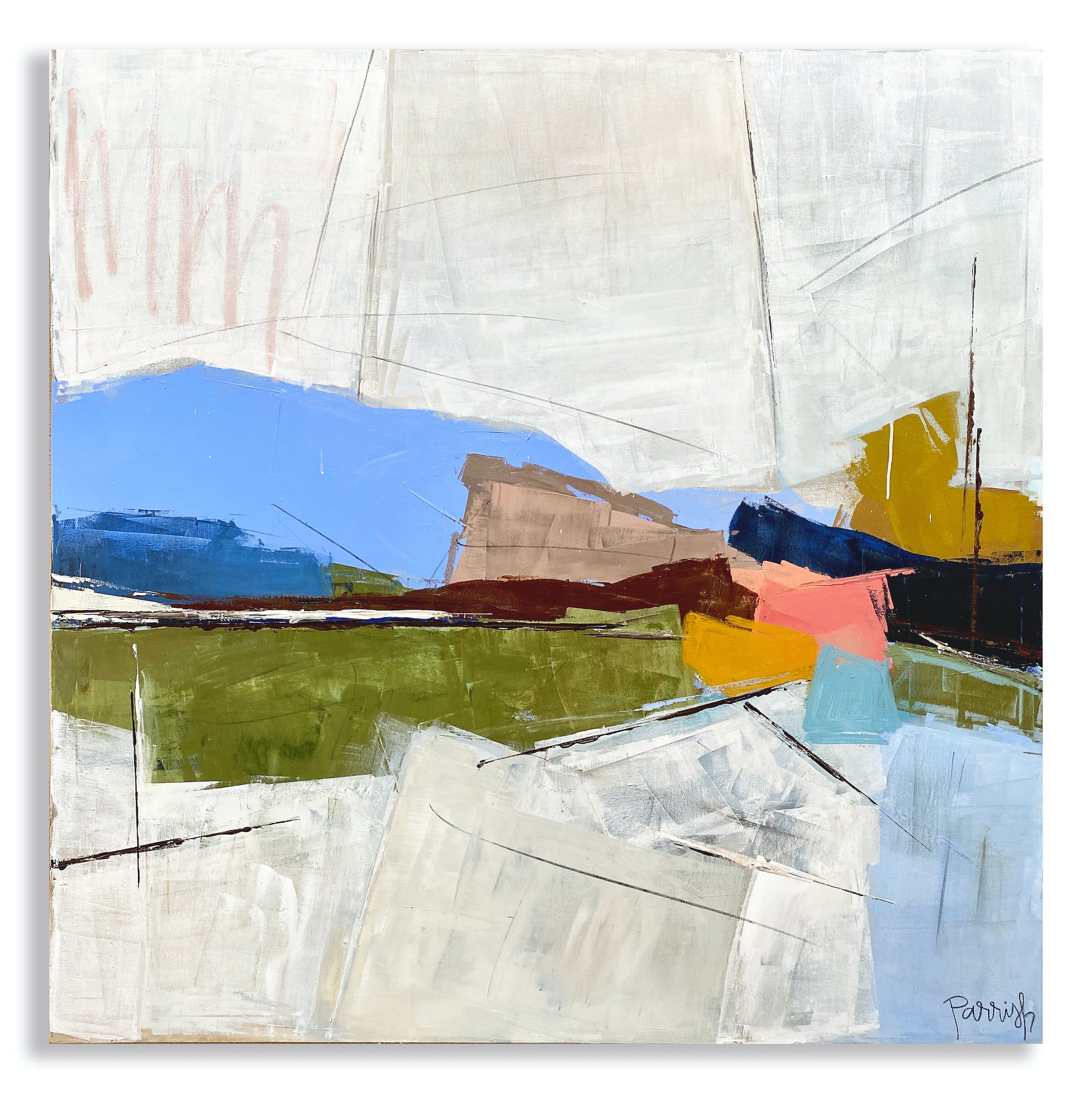 Weekend in Provence - 48x48" – Parrish Hoag Art